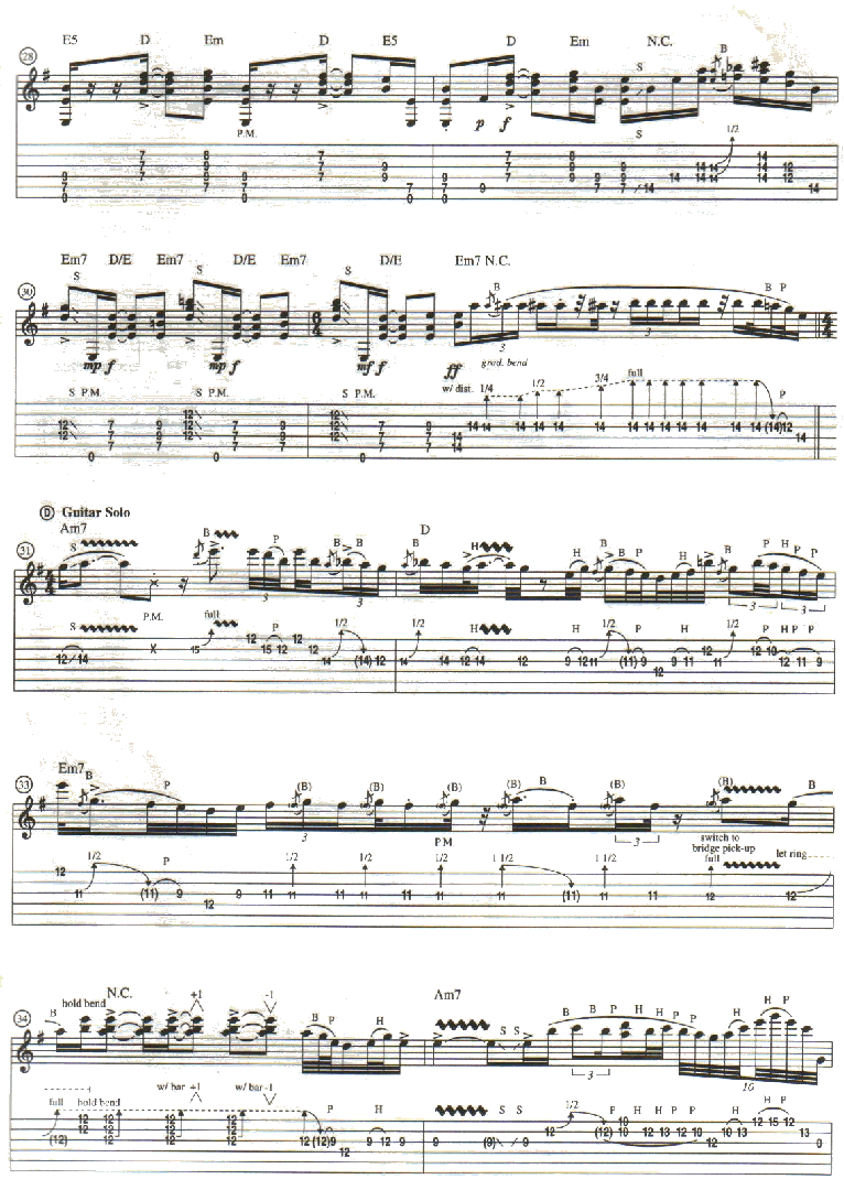 Tender Surrender调六线吉他谱-虫虫吉他谱免费下载