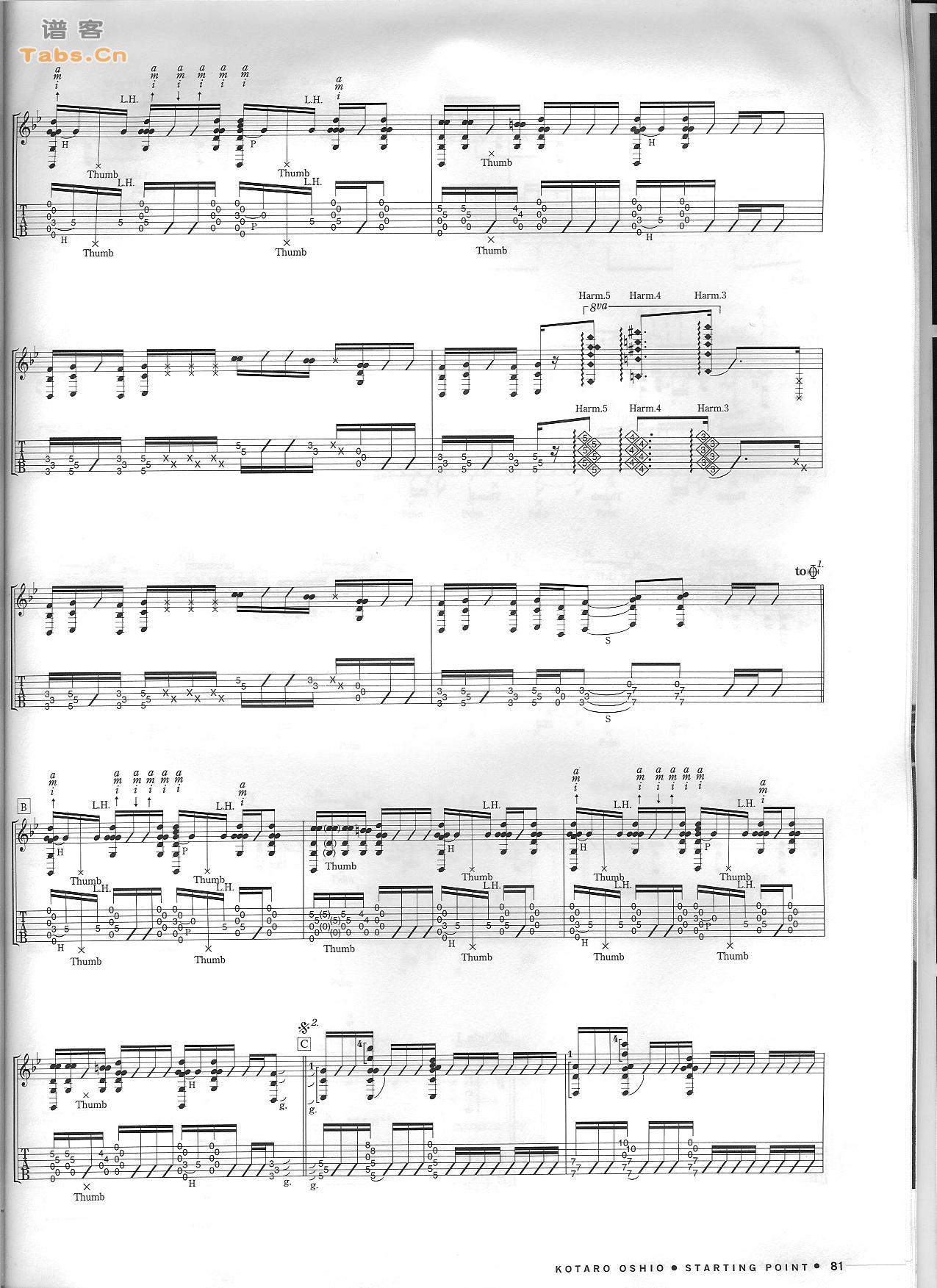 HARD RAIN 调六线吉他谱-虫虫吉他谱免费下载