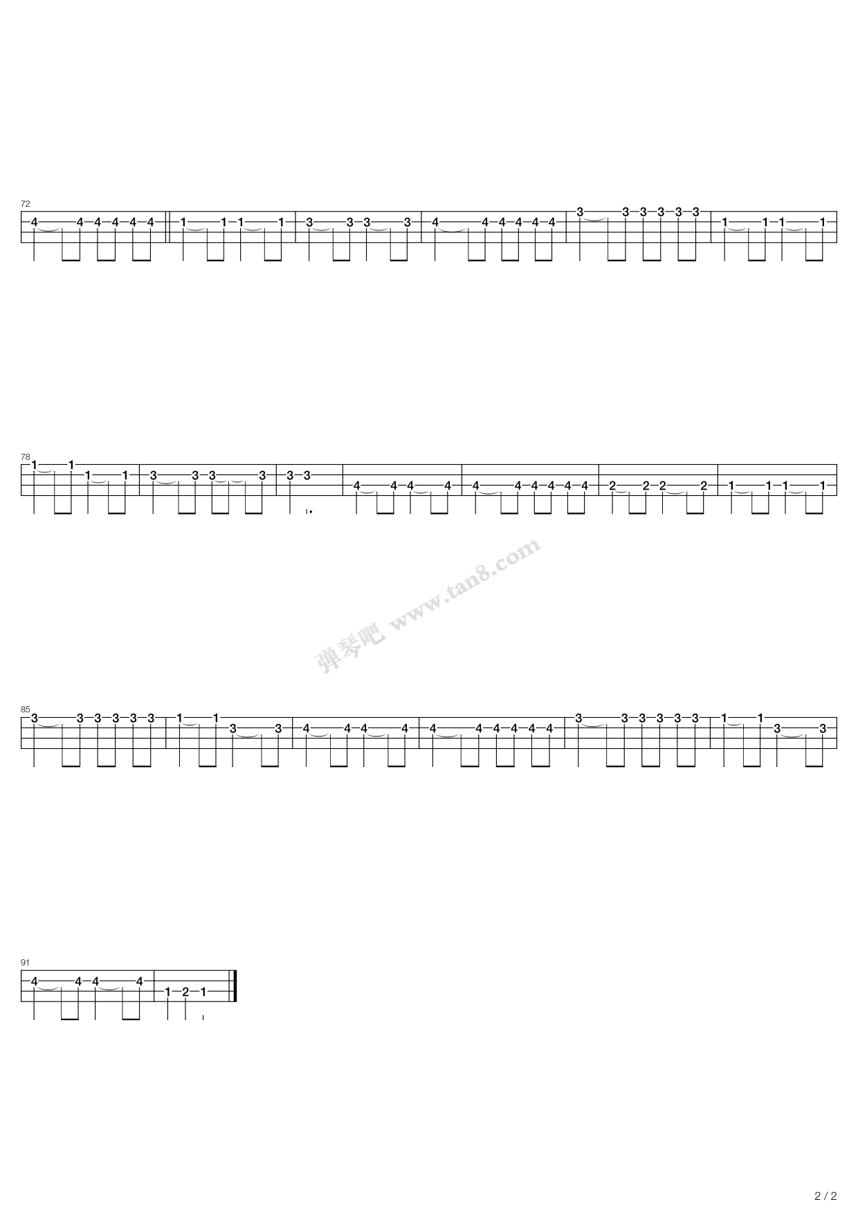 《张震岳-再见》,张震岳（六线谱 调六线吉他谱-虫虫吉他谱免费下载