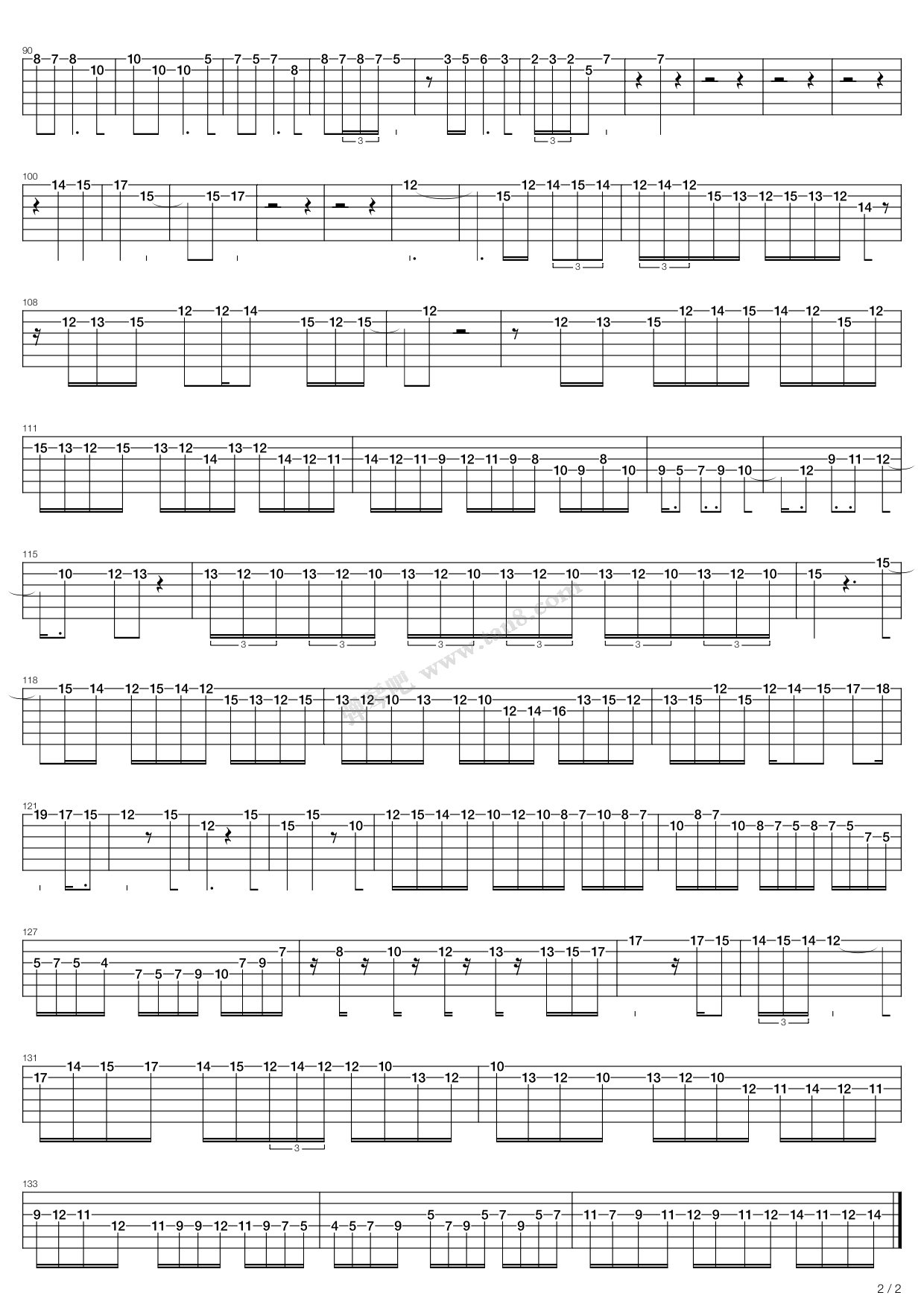 《Spanish Guitar》,Gary Moore（六线谱 调六线吉他谱-虫虫吉他谱免费下载