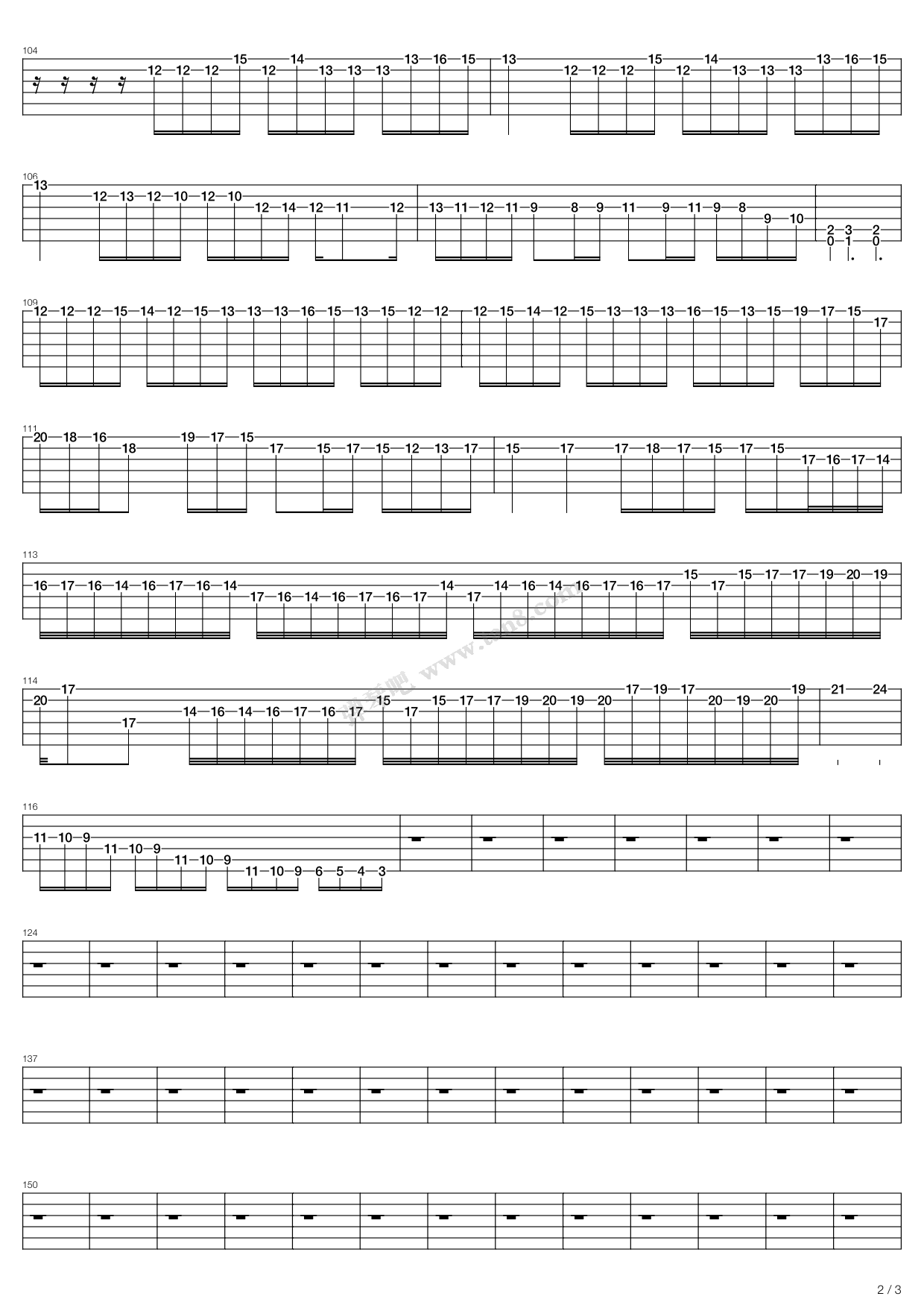 《Freezing Moon》,Mayhem（ 调六线吉他谱-虫虫吉他谱免费下载