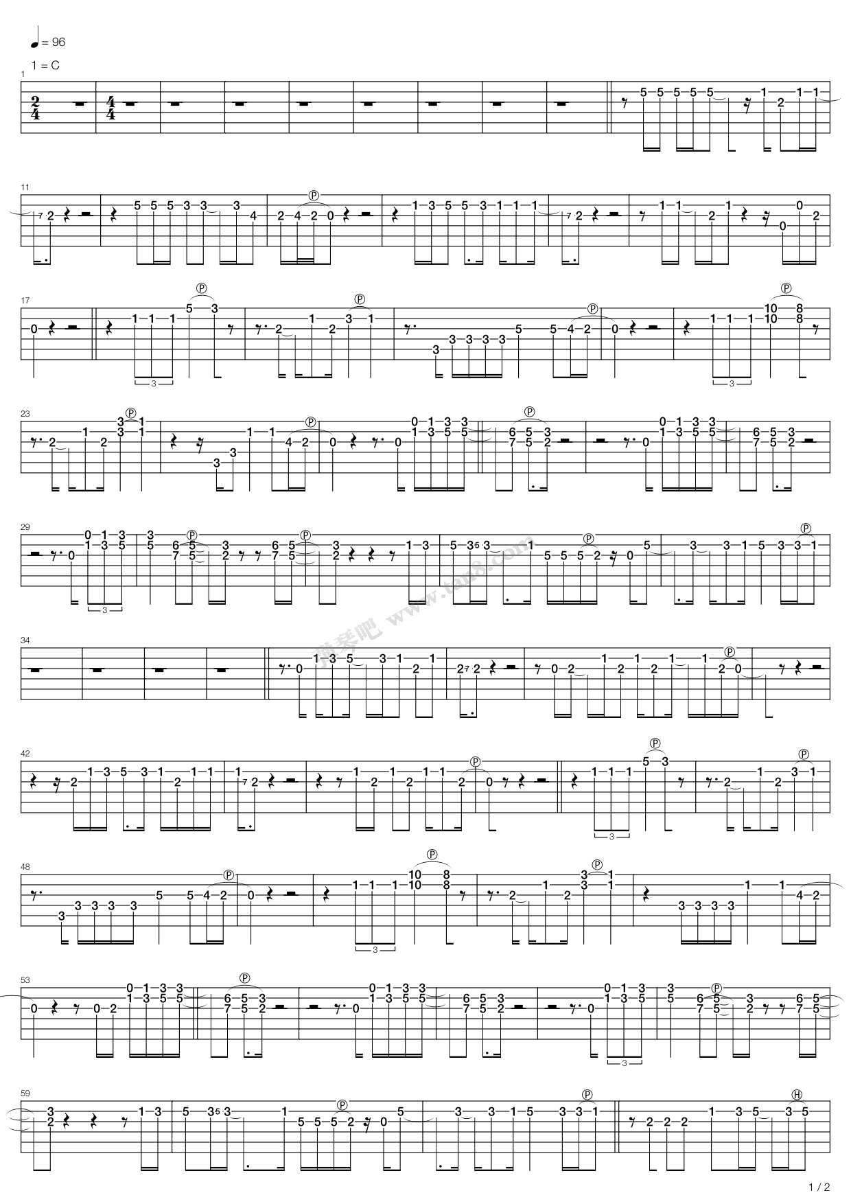 Perfectly Lonely 吉他谱-虫虫吉他谱免费下载