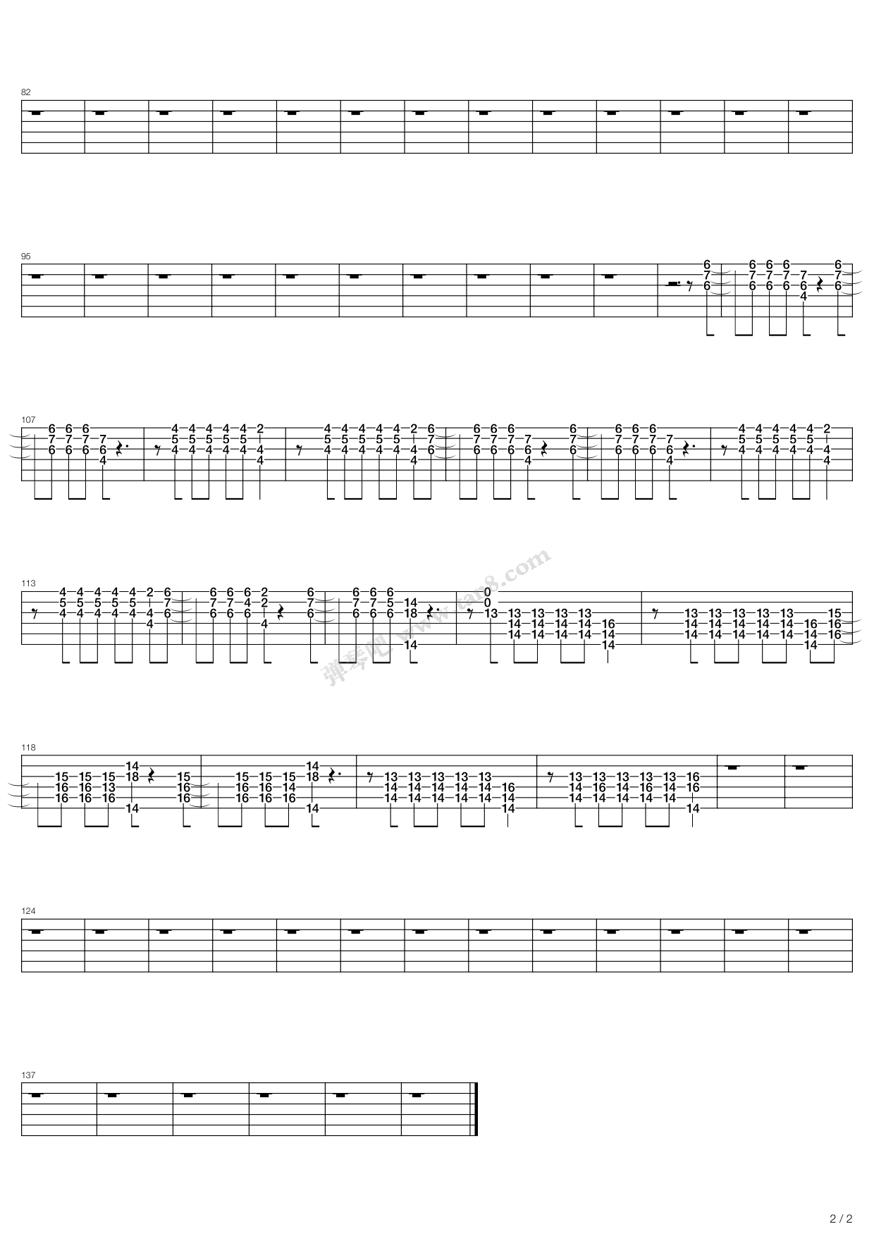 《Rocket Ride》,Kiss（六线谱 调六线吉他谱-虫虫吉他谱免费下载