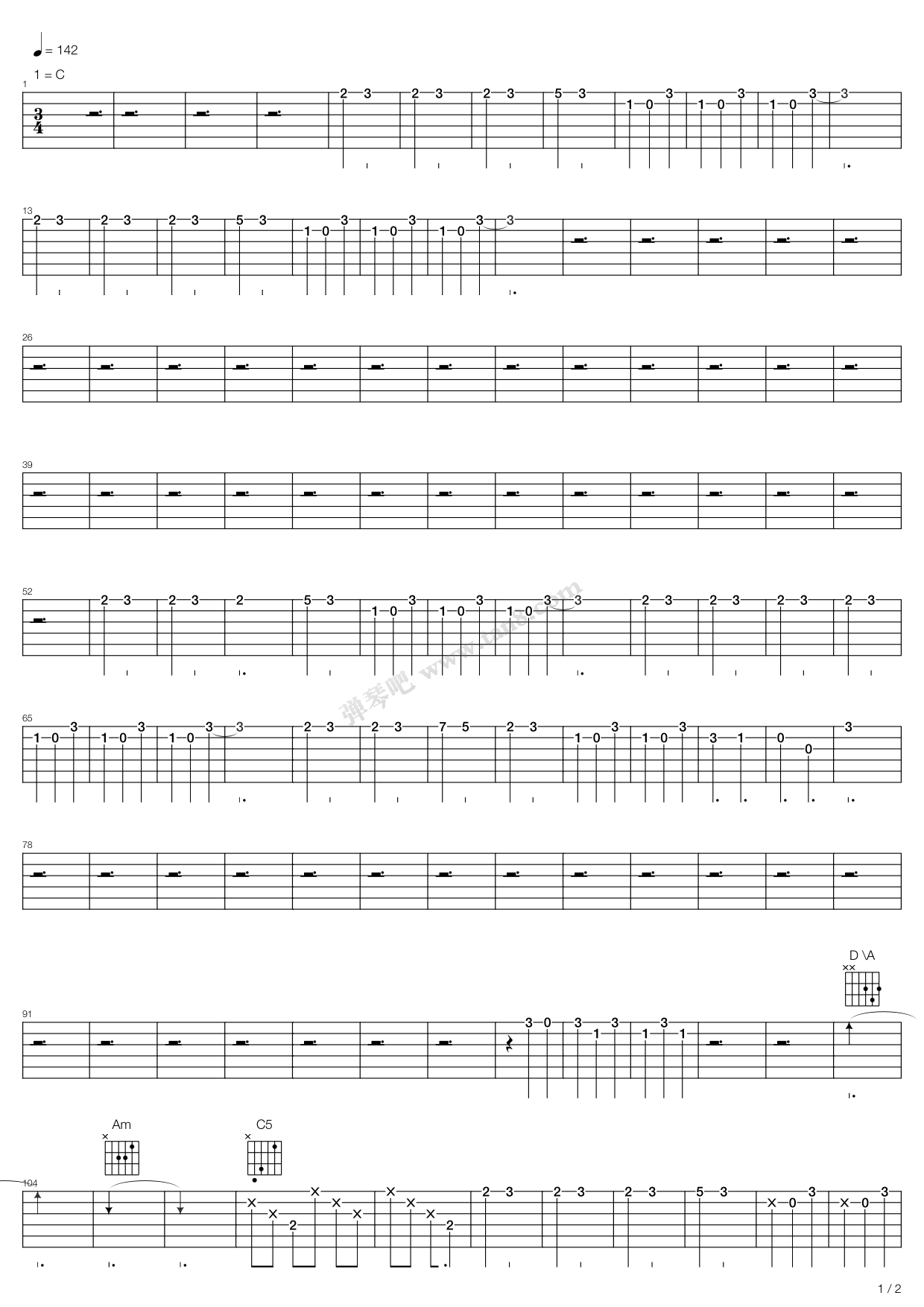 《Sad Beautiful Tragic》,Taylor Swift（六线谱 调六线吉他谱-虫虫吉他谱免费下载