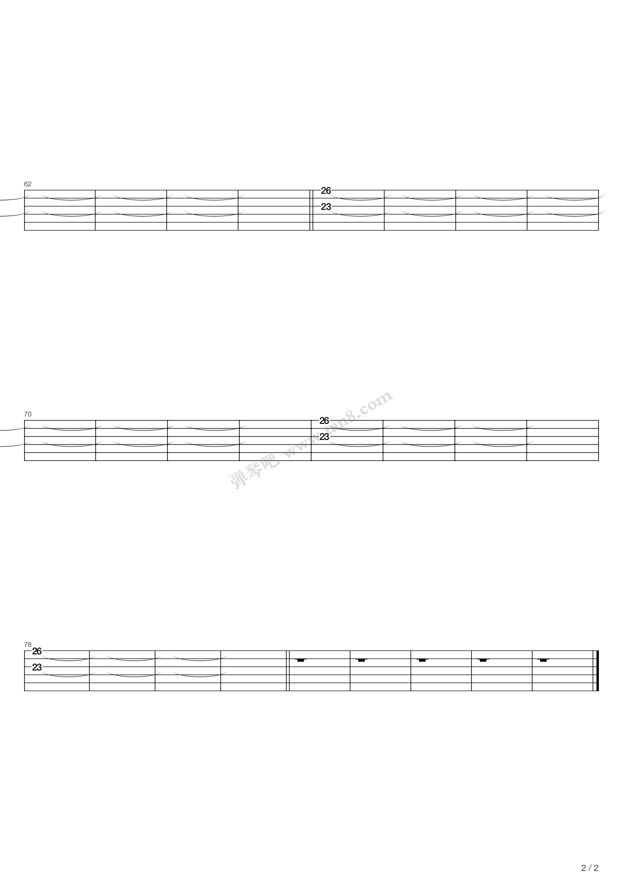 Numb 吉他谱-虫虫吉他谱免费下载