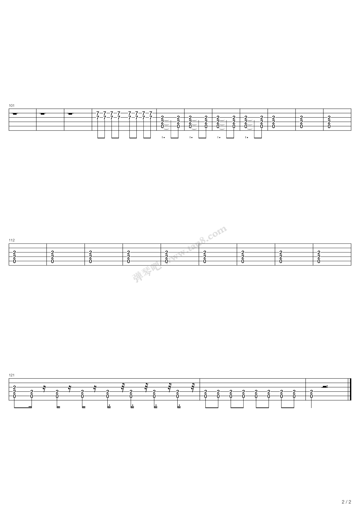 《Love Buzz》,Nirvana（六线谱 调六线吉他谱-虫虫吉他谱免费下载